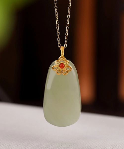 Jade Flat Simple Design Pendant