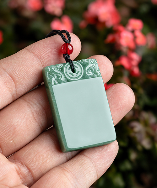 Natural Jade Simple Design Pendant