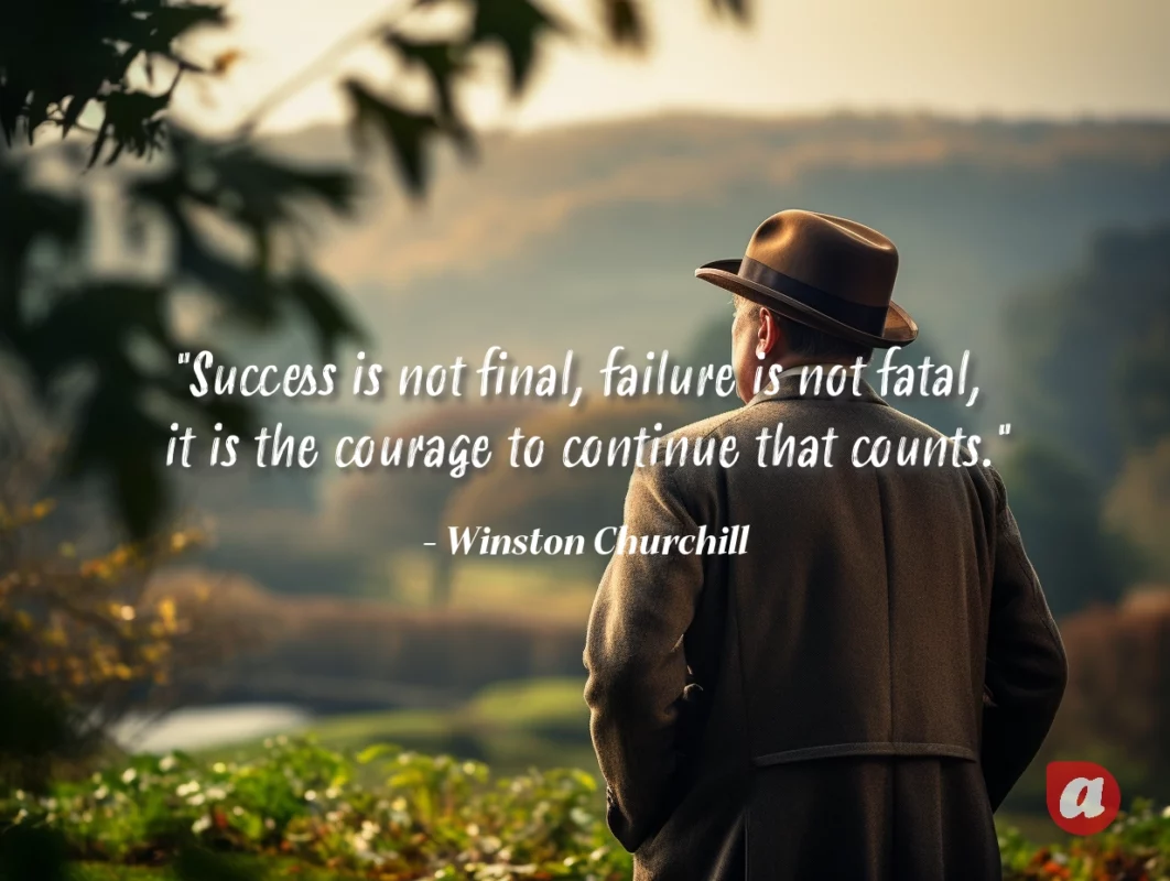 Success is not final, failure is not fatal, it is the courage to ...