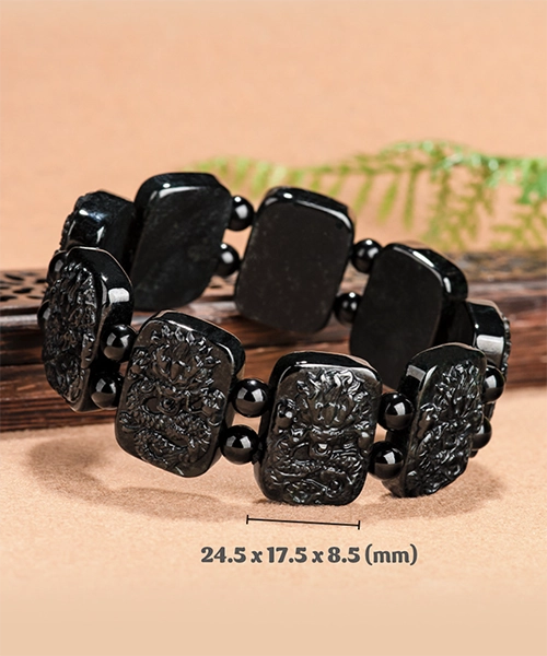 Black Dragon Natural Jade Bracelet