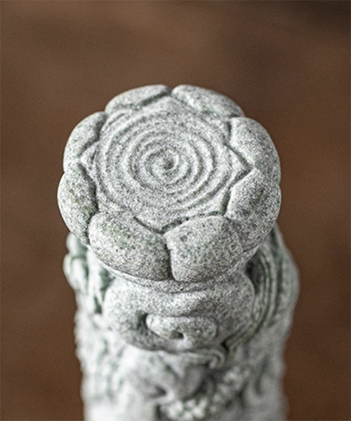 Dragon Column Sand Stone Ornament